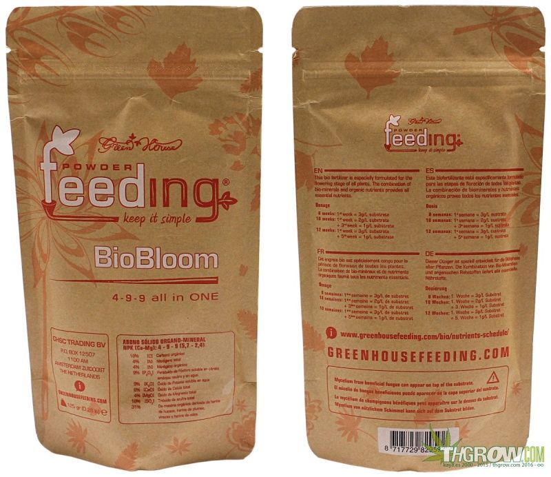BioBloom Feeding 125grs – GreenHouse - Savia GrowShop